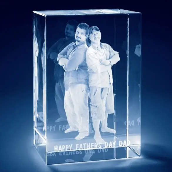Custom 3D Laser Engraved Crystal Cube - Unique Gifts for Weddings ...