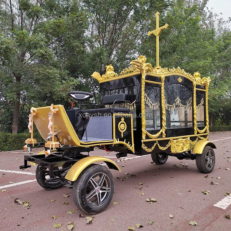 Factory Customized Exquisite Platinum Horse Hearse Electric Funeral Car ...