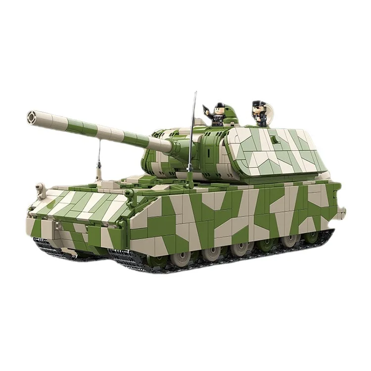 Quanguan 100234 German Super Tank Military Building Blocks Truck ...