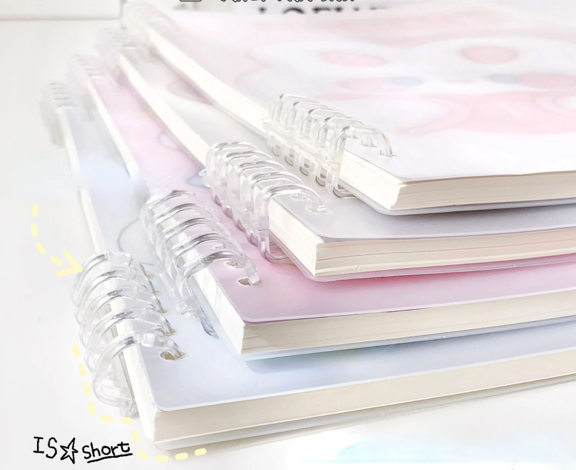 Cute Girl Heart 3d Flipper,Detachable Stress Relief Notebook,High ...