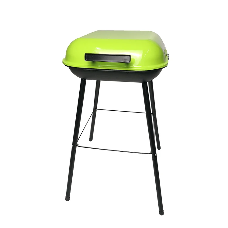 Promotion Outdoor Square Barbecue With Folding Lid Easy Assemble ...