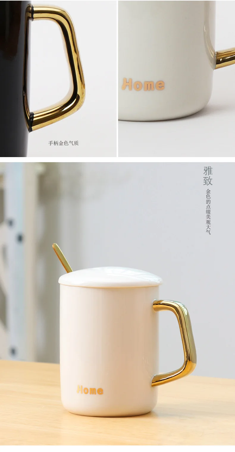 11oz Luxury Gold Mug - Custom Logo Ceramic Coffee Mugs