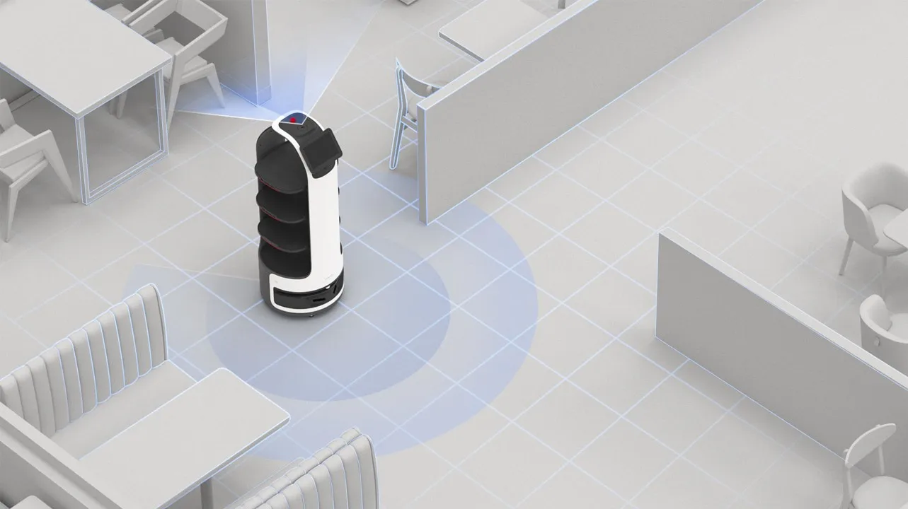 New Arrive Automatic Food Delivery Robot Restaurant Robot Waiter with 4 ...