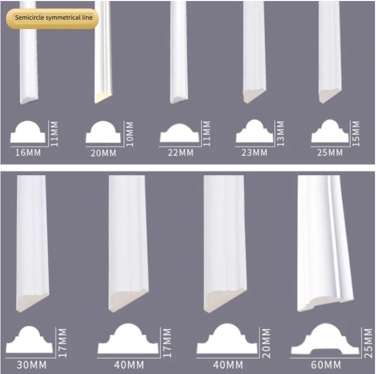 Decorative Batten Custom Waterproof Ceiling Decoration Line Crown Molding