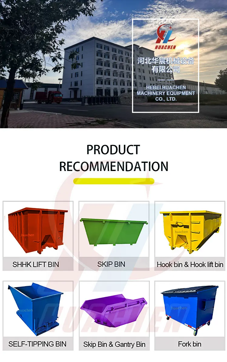 Factory Price Good Quality Garbage Disposal Steel Forklift Self Dumping ...