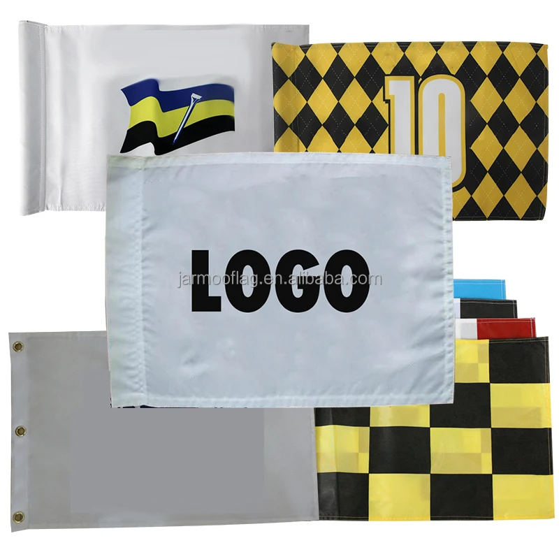 Custom Golf Flags - Sublimated American Flags for Events