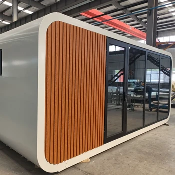 Apple Cabin Prefab Homes Modular House Apple Cabin With Bedroom For 1-2 ...