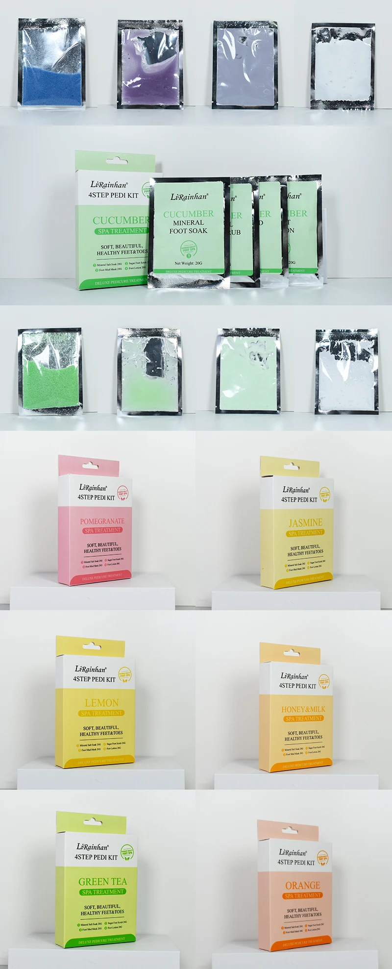 4 Step Pedicure Set Ayak Banyosu Detox Terapi Jelly Pedicure Foot Spa ...