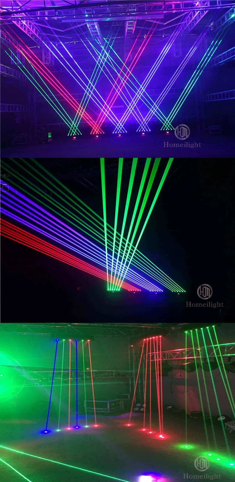 Rgb Laser Beam Bar With 6 Eyes For Dance Party & Dj Lights - Oem