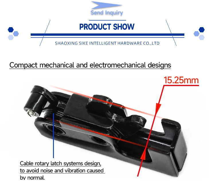 Hidden Door Latch - Dual Stage Rotary Latch for Actuation