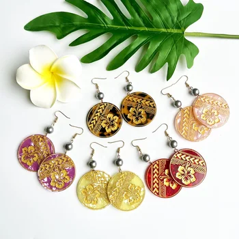 Oceanies Pacific Islander Fashion Jewelry Earrings Acetate Acrylic ...