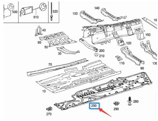 Mercedes S-Class W221 Right Body Panel 2216100208