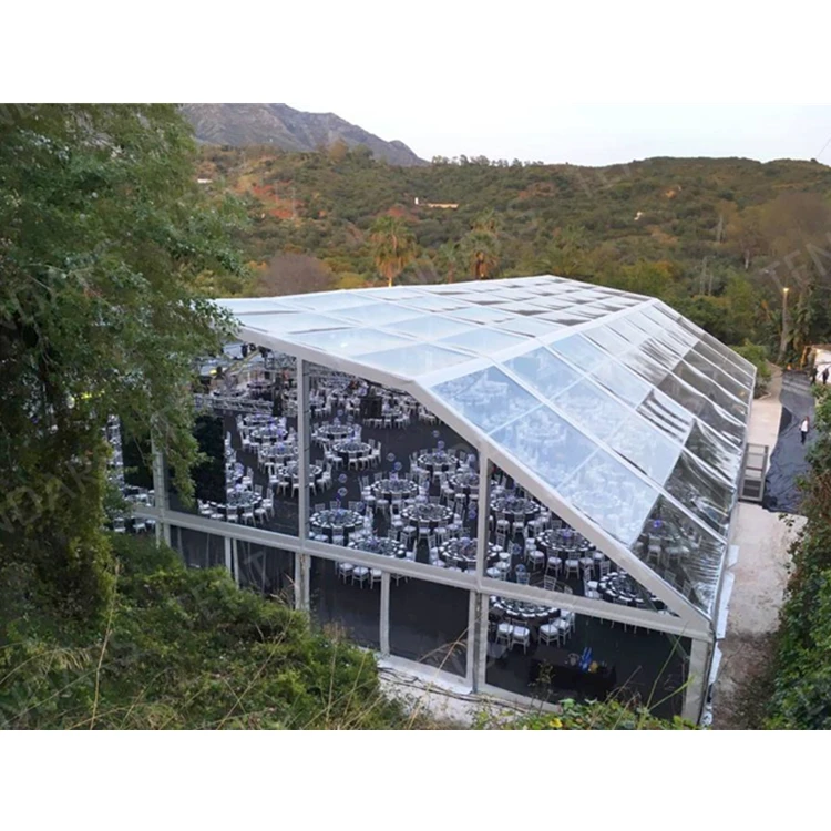 PVC tarpaulin modern transparent outdoor wedding restaurant temporary ...