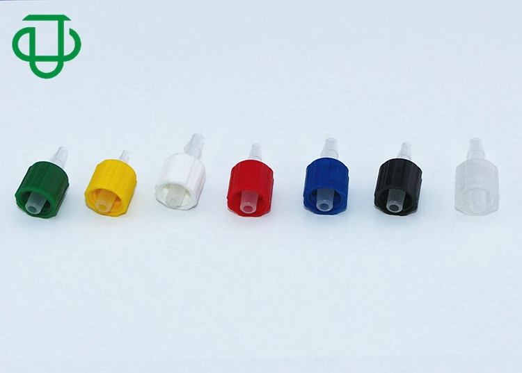 Plastic 7 Colors Barbed Male Luer Rotating Lock Connectors