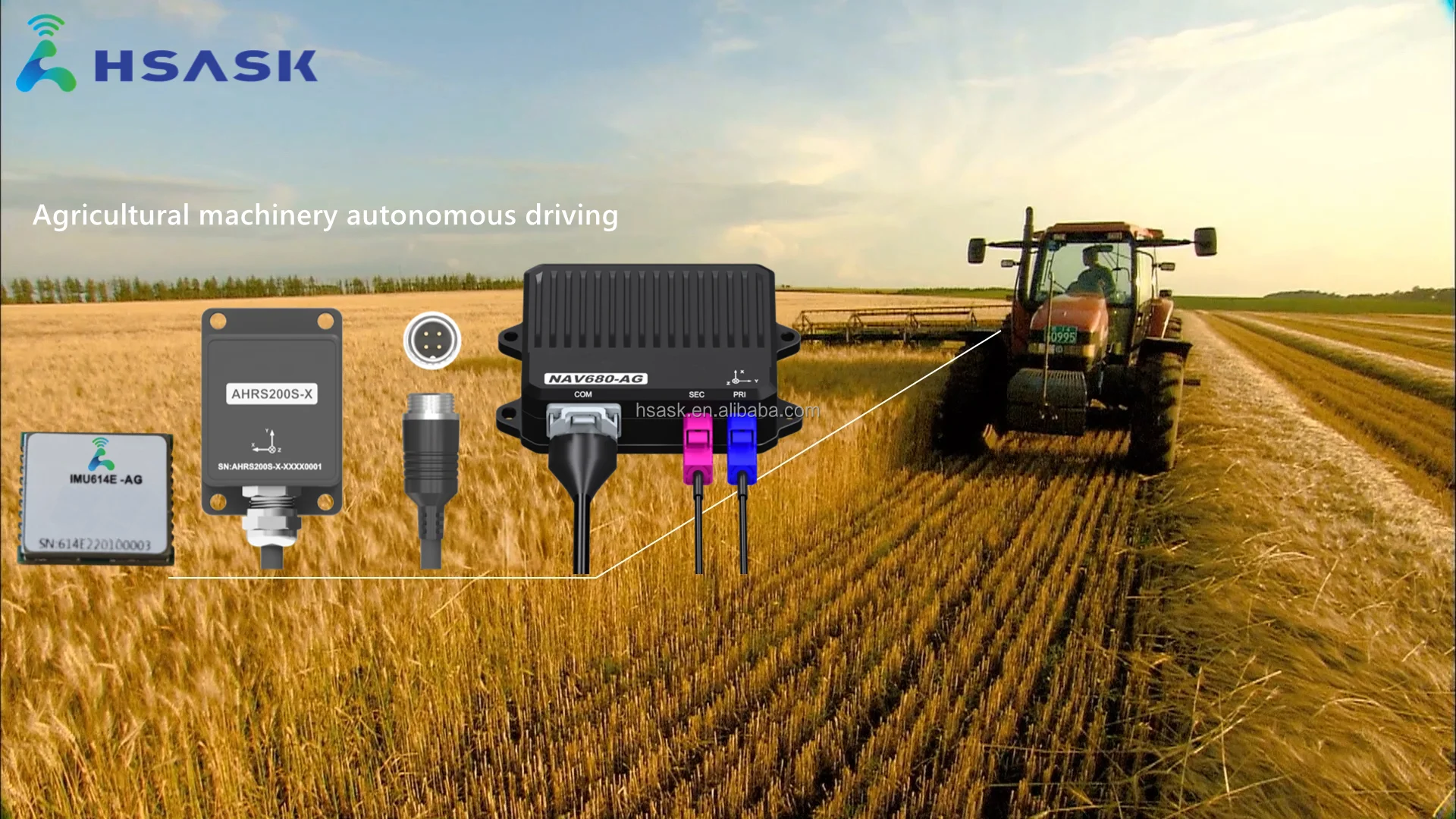 HSASK High Precision RTK GNSS Receiver MEMS 982 Gyro and Acc Autonomous ...