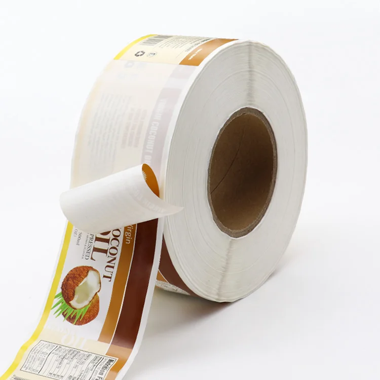 Custom Waterproof Adhesive Packaging Label Food Sticker Brand Logo Qr ...