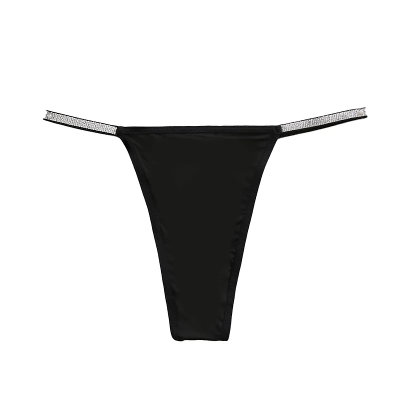 New Arrival Ladies Shiny Briefs Fashion Thongs With Rhinestone Plus ...