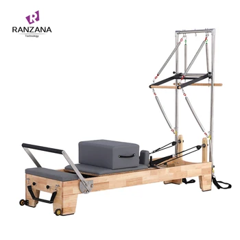 Reformer Pilates Machine Wood Pilates Reformer With Tower Half Trapeze ...