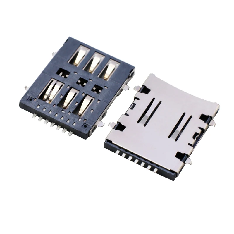 NANO SIM Card socket PUSH Connector P/N(102011272) 6pin