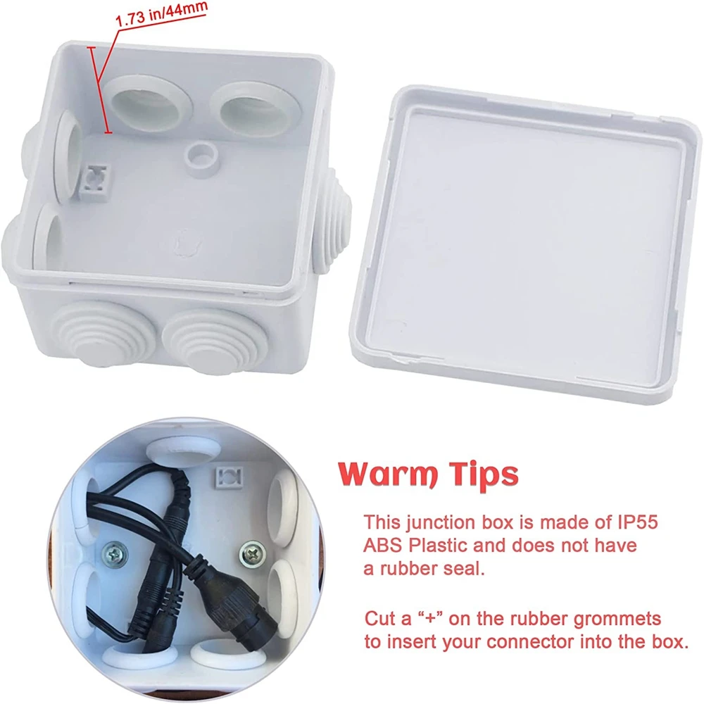 Outdoor Junction Box ABS Plastic Hot Selling IP55 Waterproof 100*100*70 ...