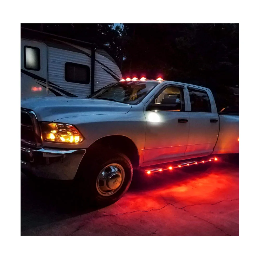 Universal Car Led Truck 12v 24v Led Side Marker Light With Chrome Bezel ...