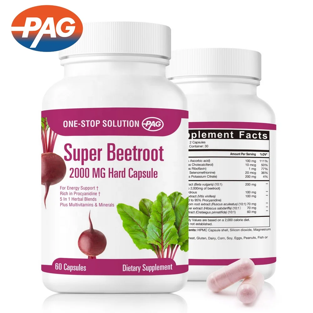 5 in 1 Herbal Supplement Betain Q10 Supplement Red Beet Root Powder ...