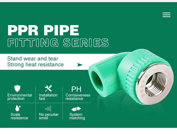 High Quality PPR Large Elbow Green Pipe Fittings Direct Factory Sales| Alibaba.com
