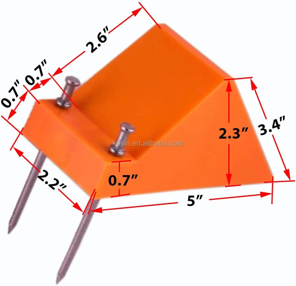 Orange Plastic Pipe Chocks Small Size 5" HDPE Material| Alibaba.com