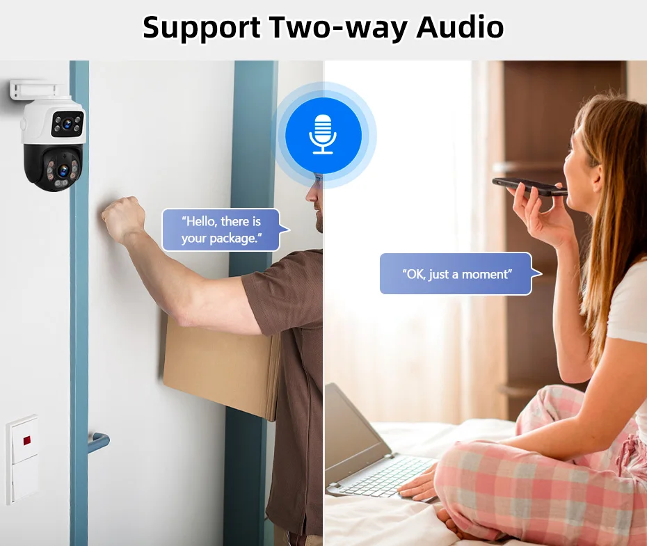 KERUI 6MP Network Cameras - Dual Screen IP Surveillance