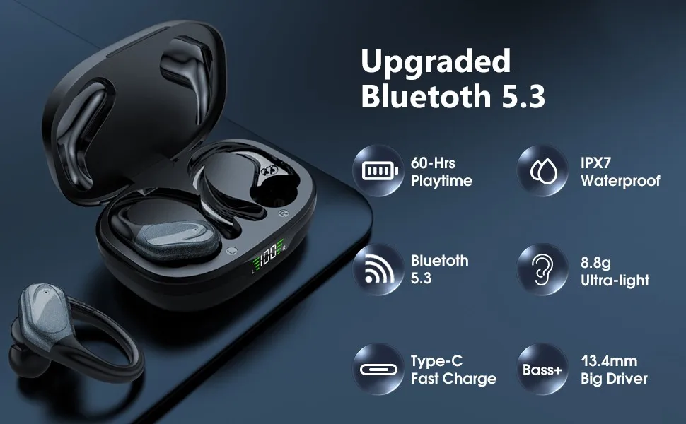 BX17 Auricula Wireless Earbuds - Noise Cancelling & Waterproof