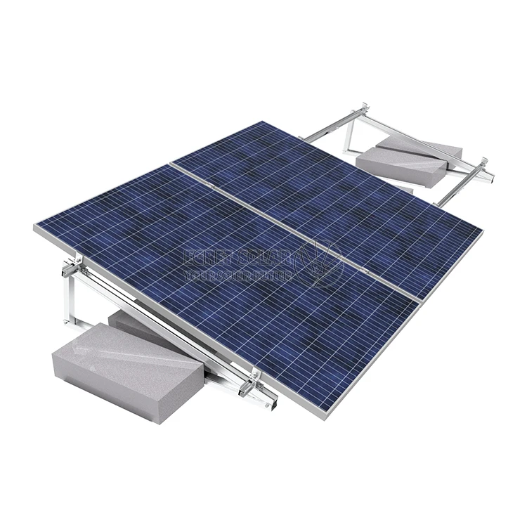 Adjustable Triangle Solar Mounting Rack 30kw Solar Power System Flat ...