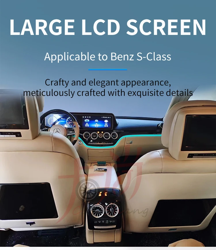 Benzz S-Class W221 W222 Full LCD Dual Connected Panoramic Large Screen ...