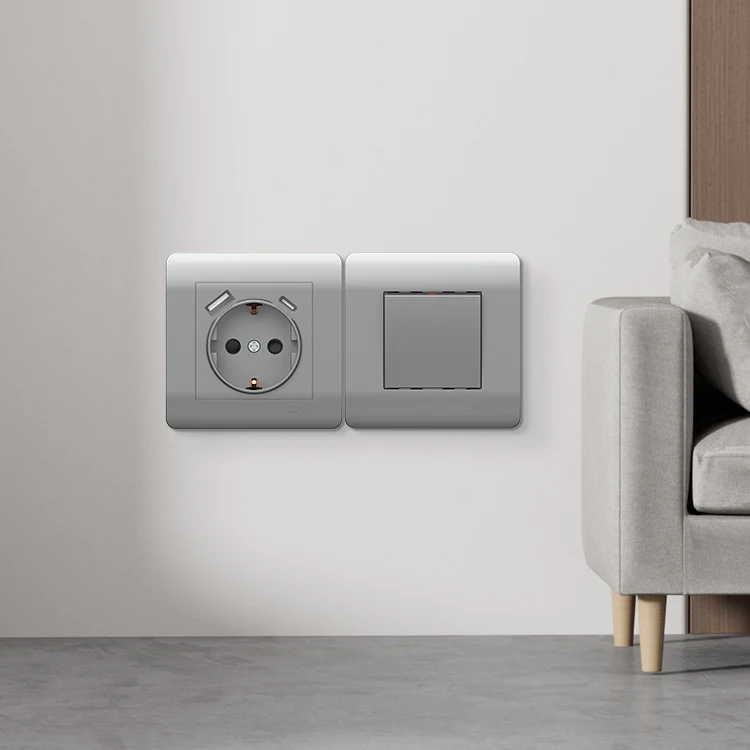 CHINT Wall Socket with USB and Type C Port - Durable & Versatile