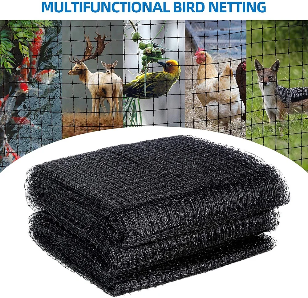 Black Color Plastic Bop Netting/ Garden Anti Bird Net/extruded Mole ...