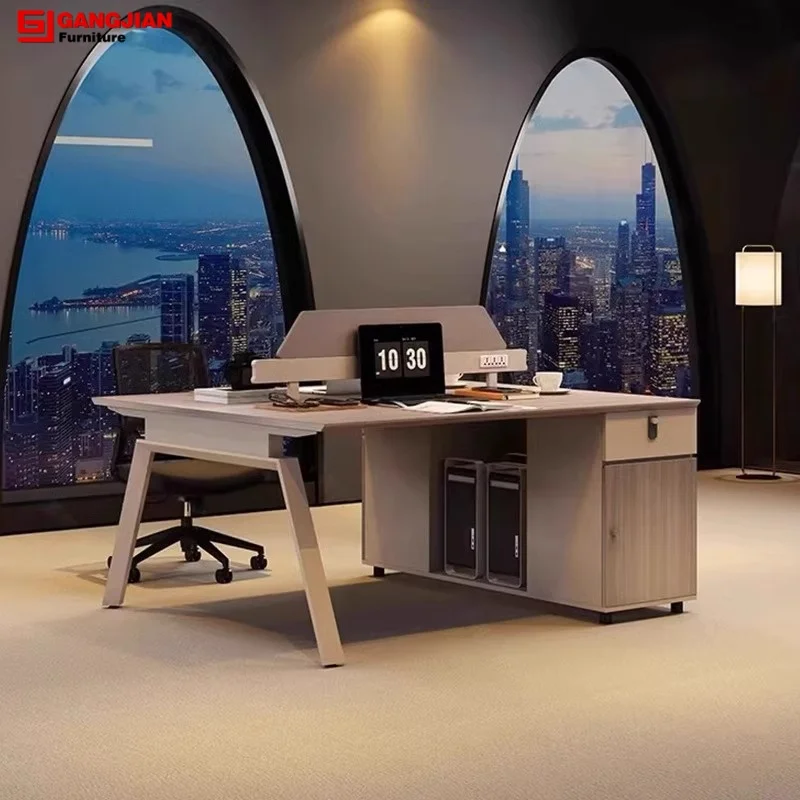 Modern Modular Office Desk for Home Use Stand Alone Wooden Panel ...