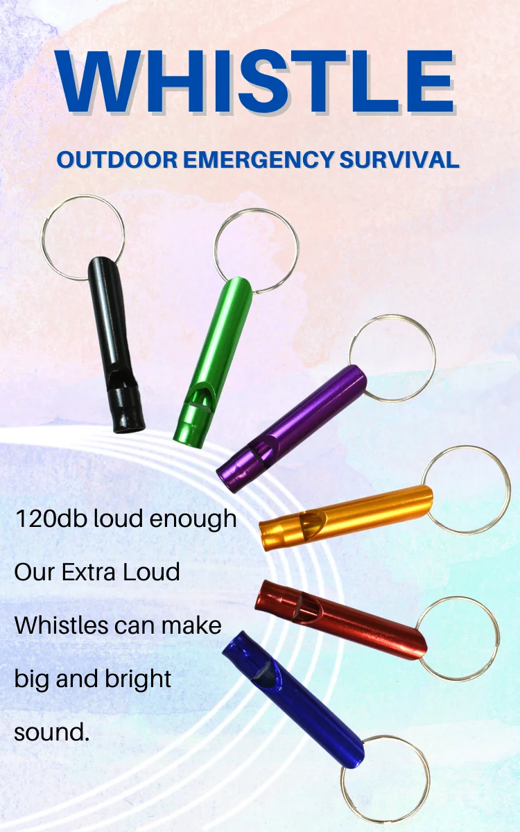 Anthrive Custom Color Keychain - Emergency Whistle for Safety