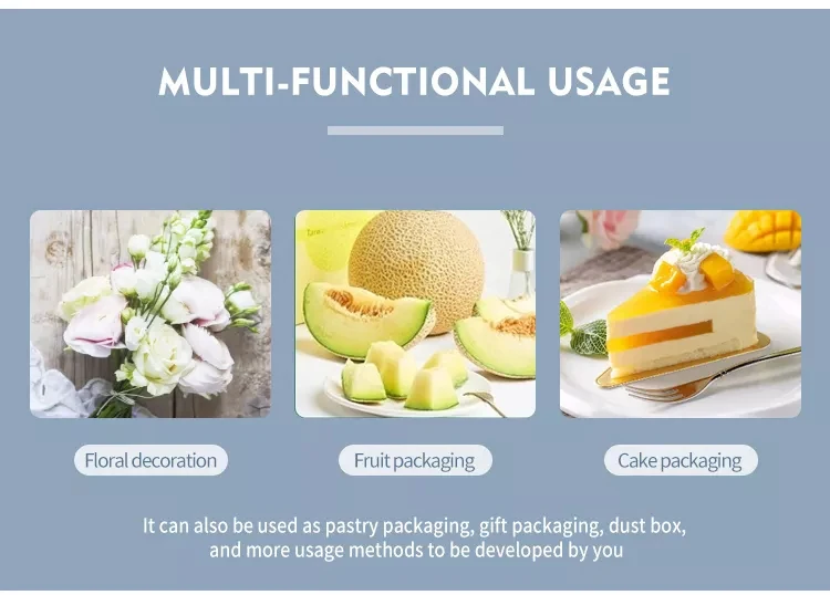 Transparent Tiramisu Box - Perfect for Dessert Packaging