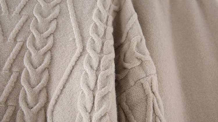 Custom Knitted Cashmere Women Sweater Suit Two Piece Pants Sets Pajamas ...