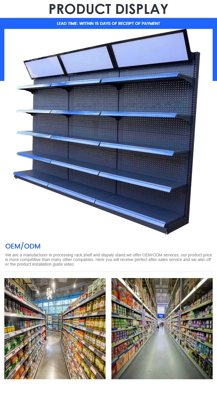 Single Side Snack Rack Supermarket Store Shelf Convenience Store ...