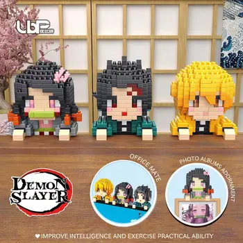 Japan Anime Micro Building Blocks Kamado Tanjirou Zenitsu Nezuko Mini ...