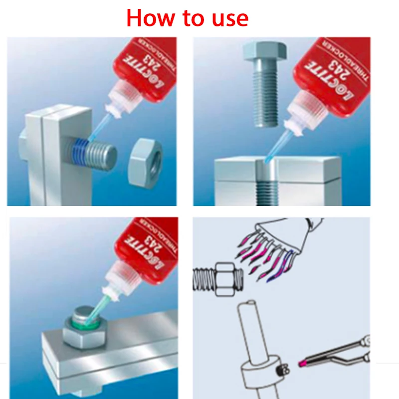 Hot Sales Henkel Original Loctite 243 50ml Blue Liquid Adhesives ...