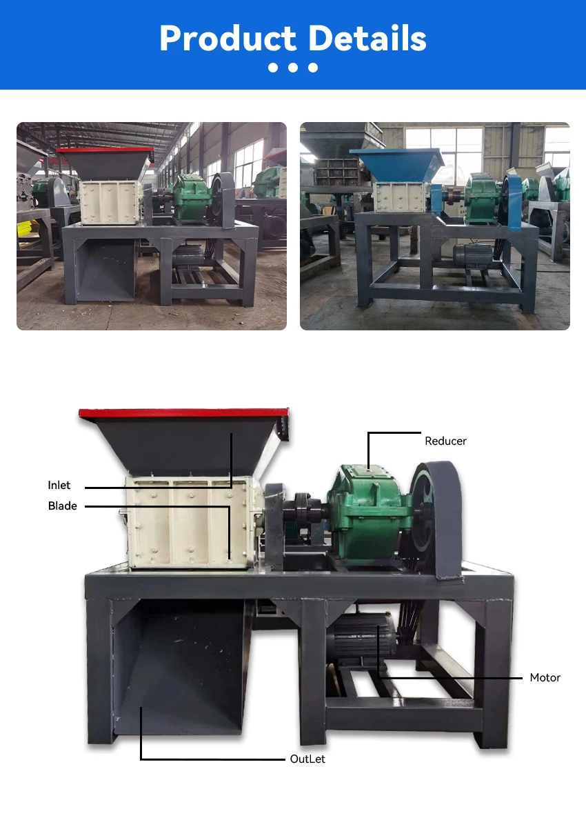 Miracle D200 Automatic Single Shaft Shredder Plastic Recycle Machine ...