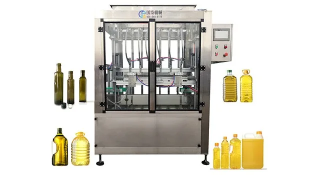 Gofar 12 Heads Oil Filling Machine For Bottles High Precision Automatic ...