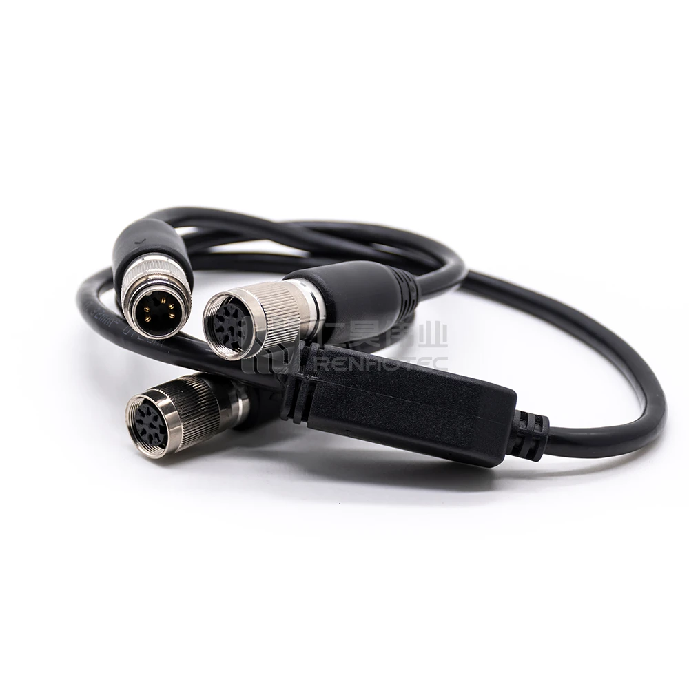 M16 Cables Overmolded 5 Pin Connector Y-Type Cable for Electric Bike
