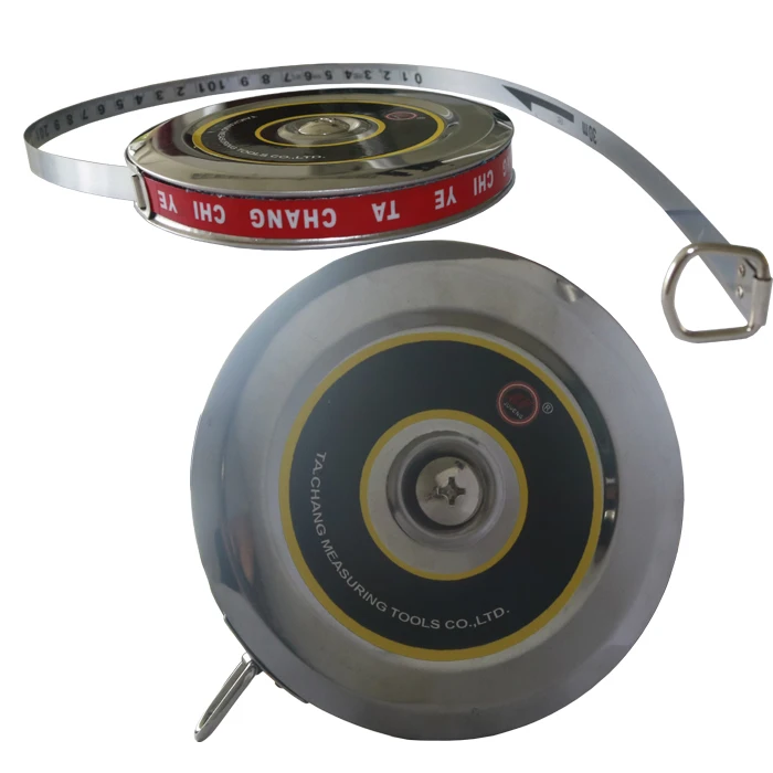 Metal Shell Measuring Tape Steel Open Reel Frame 20m 30m 50m Steel Tape ...