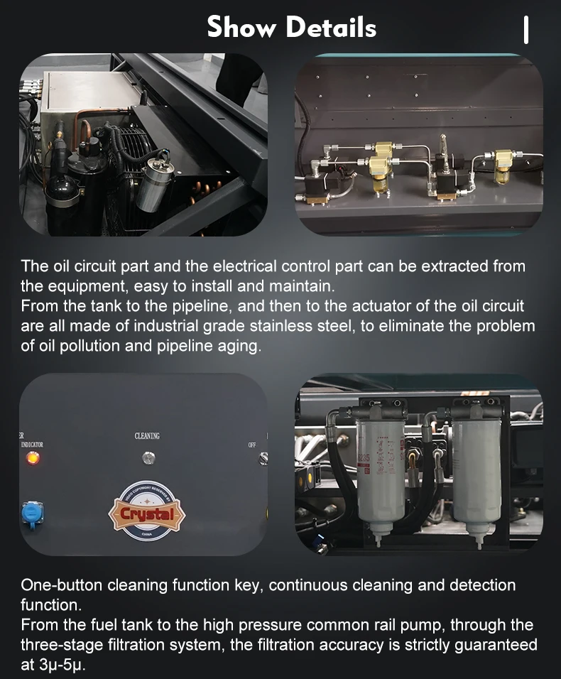 Diesel Common Rail Injector and Pump test Bench 6 Cylinders EUI EUP ...