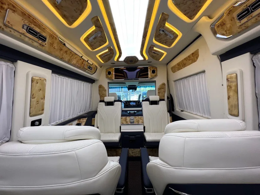 Luxurious Mercedes Sprinter Interior Upgrade - Car Partitions