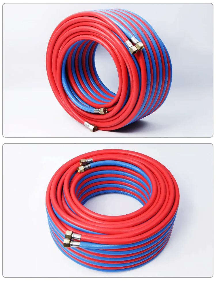 8mmbraided Oxygen Acetylene Gas Twin Line Rubber Welding Welded Hose ...