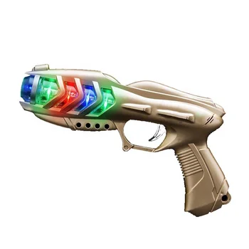Blinkee Light Up Spinning Barrel Space Gun- Laser Space Blaster Toy ...