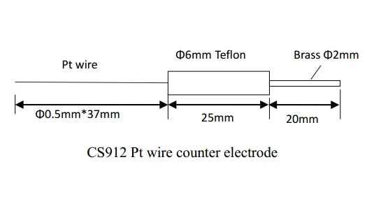 Platinum Wire Counter Electrode - CS912 for Reliable Performance